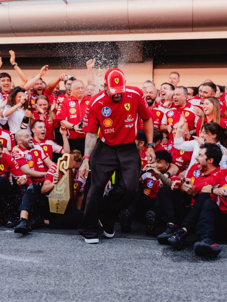 Hamilton Barcelona 2025: Front Row After Motorhome Reset | 123Helmets